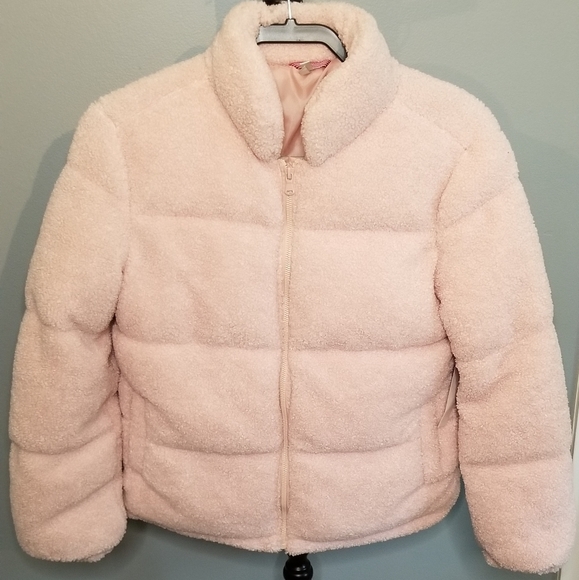 Pink Platinum | Jackets & Coats | Pink Teddy Bear Puffer Coat | Poshmark
